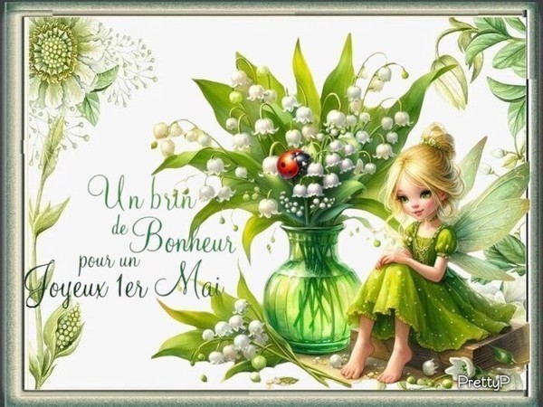 muguet 1er mai fête travail carte virtuelle porte bonheur